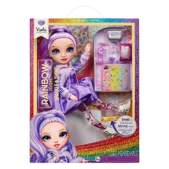 MGA Entertainment | Toys | Rainbow High Sparkle And Shine Viola 1 Doll Liquid Sparkles Legs ...